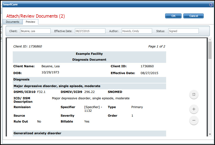 Attach a Client's Document to the Authorization